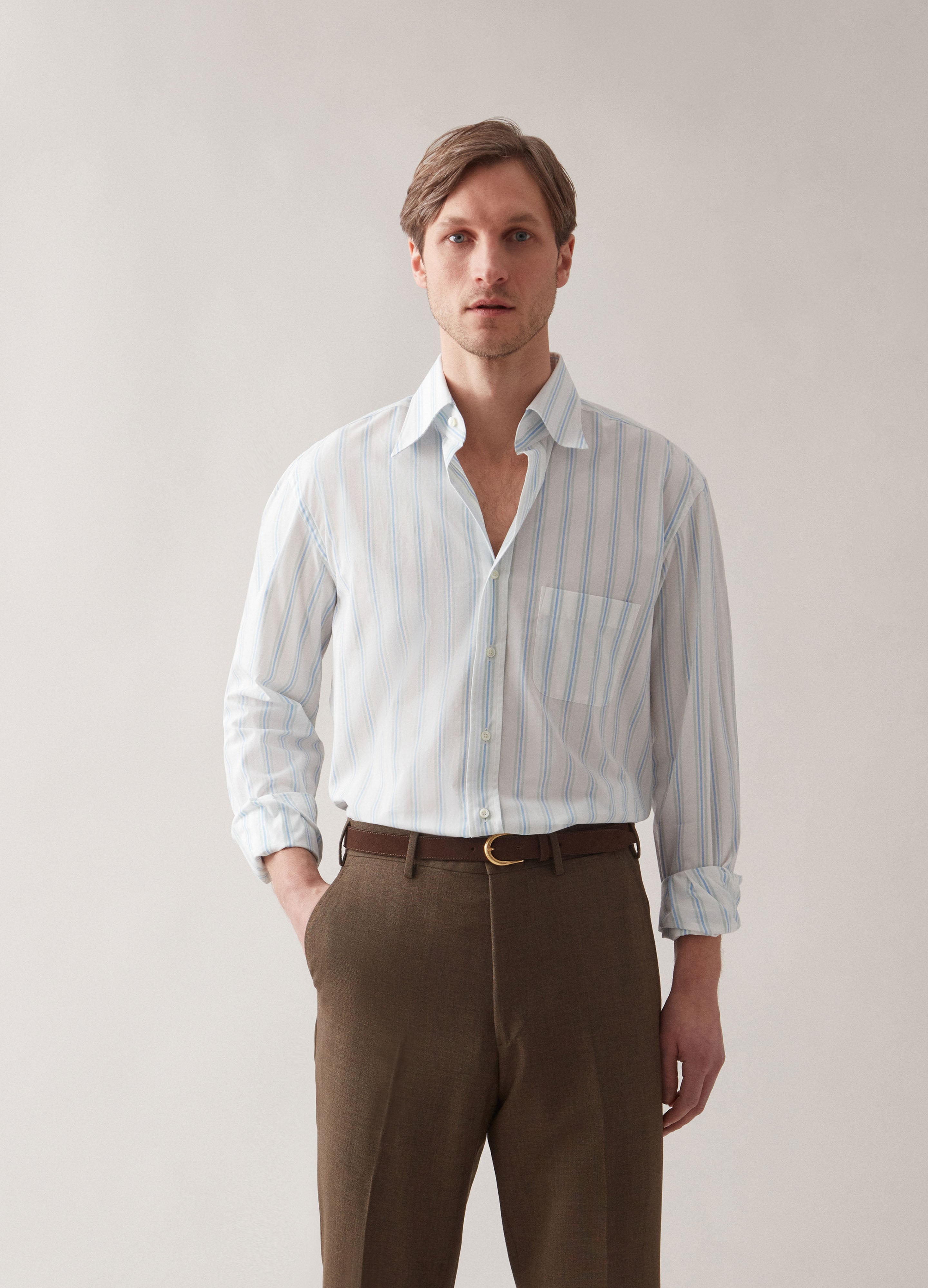 Fabian Turndown Collar Shirt - Multi Stripe – Berg & Berg