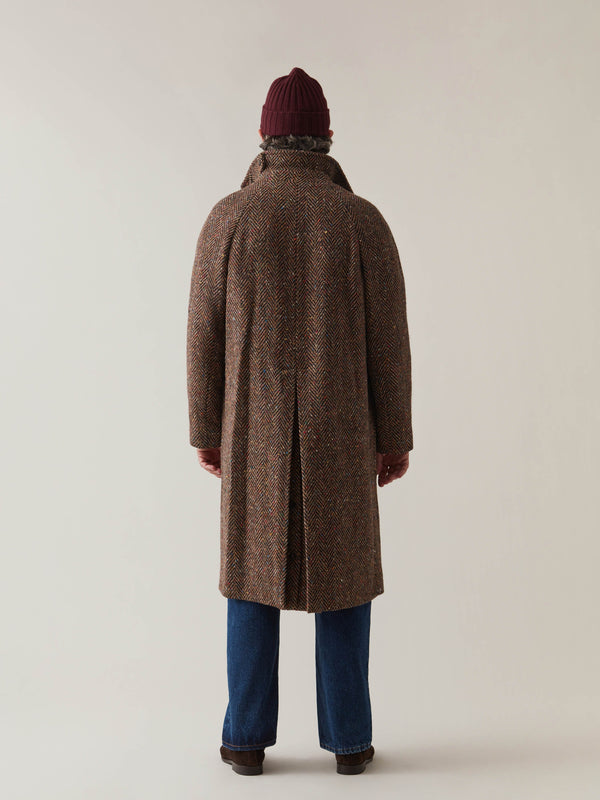 Nelson Tweed Raglan Coat - Brown – Berg & Berg